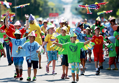 Youth Parade Pushes Toward Future - Church News and Events