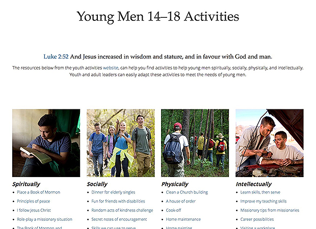 Young Men Leaders Give 3 Ways to Implement Activity Program Replacing ...