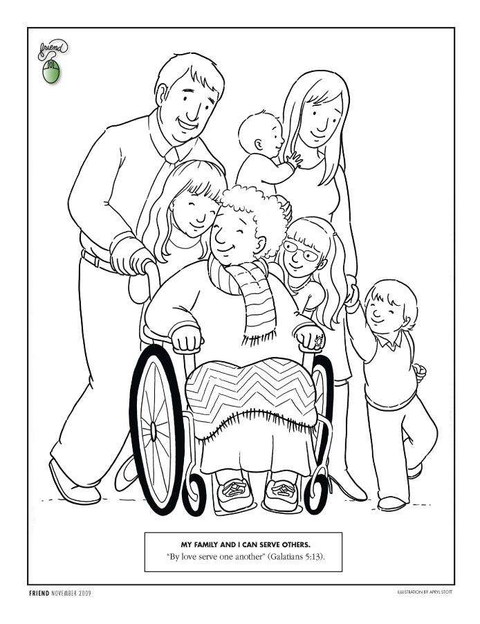 serving god coloring page