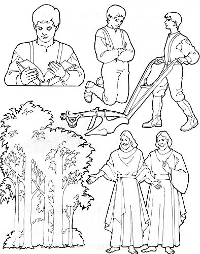 joseph smiths first vision coloring pages