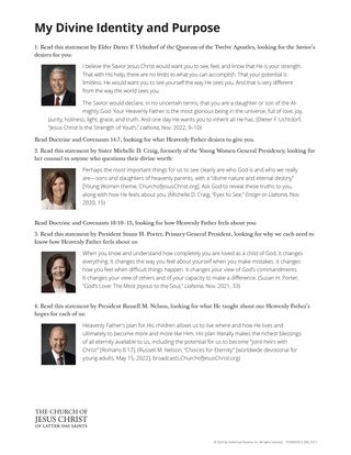 Lesson 176—Our Divine Identity and Purpose: We Have a Divine Nature and ...