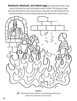 Fiery Furnace Bible Story Coloring Pages [2025]