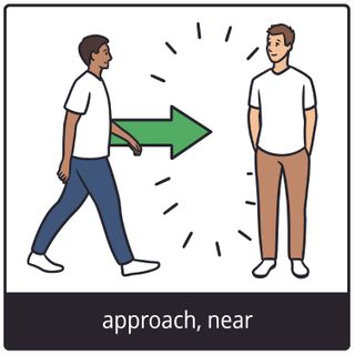 approach, near